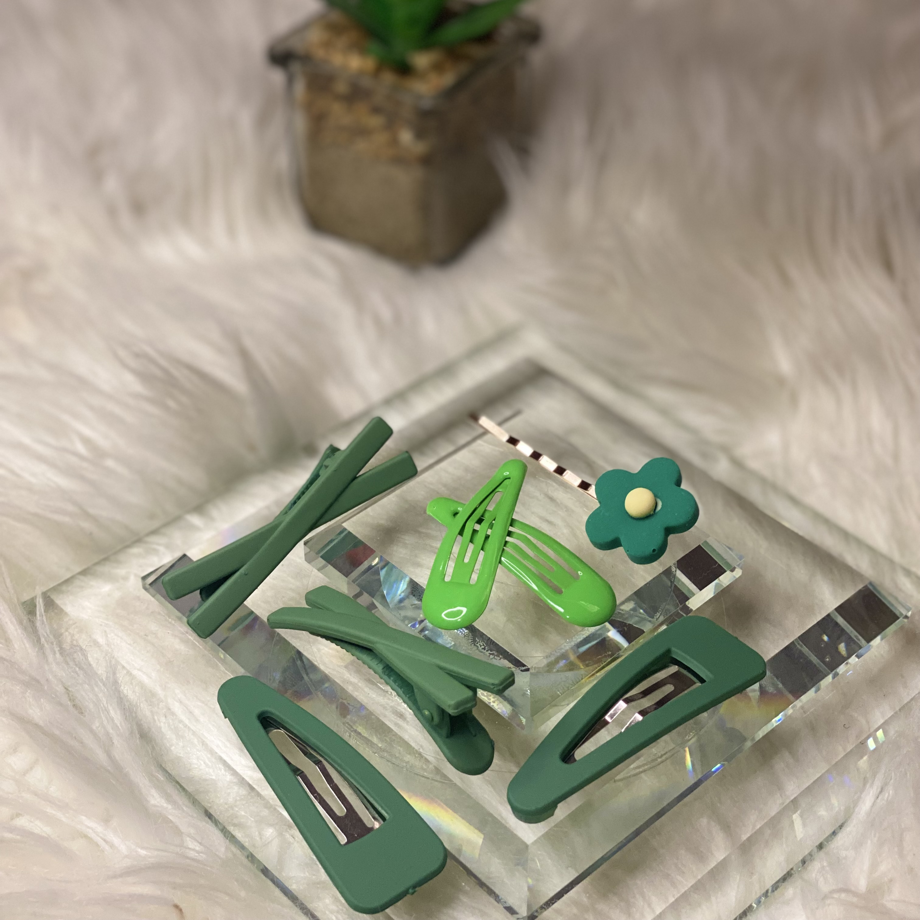 Green Variety Hair Clip Pack | All Things Hair By Sade