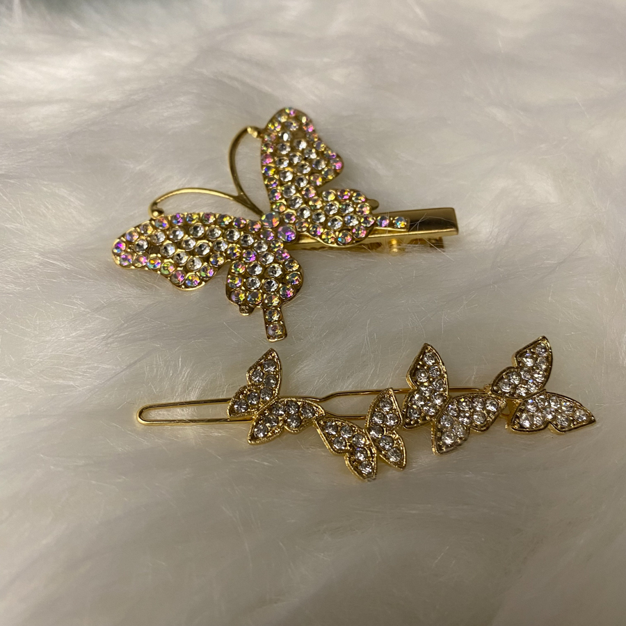 Gold Butterfly Clip Pack | All Things Hair By Sade