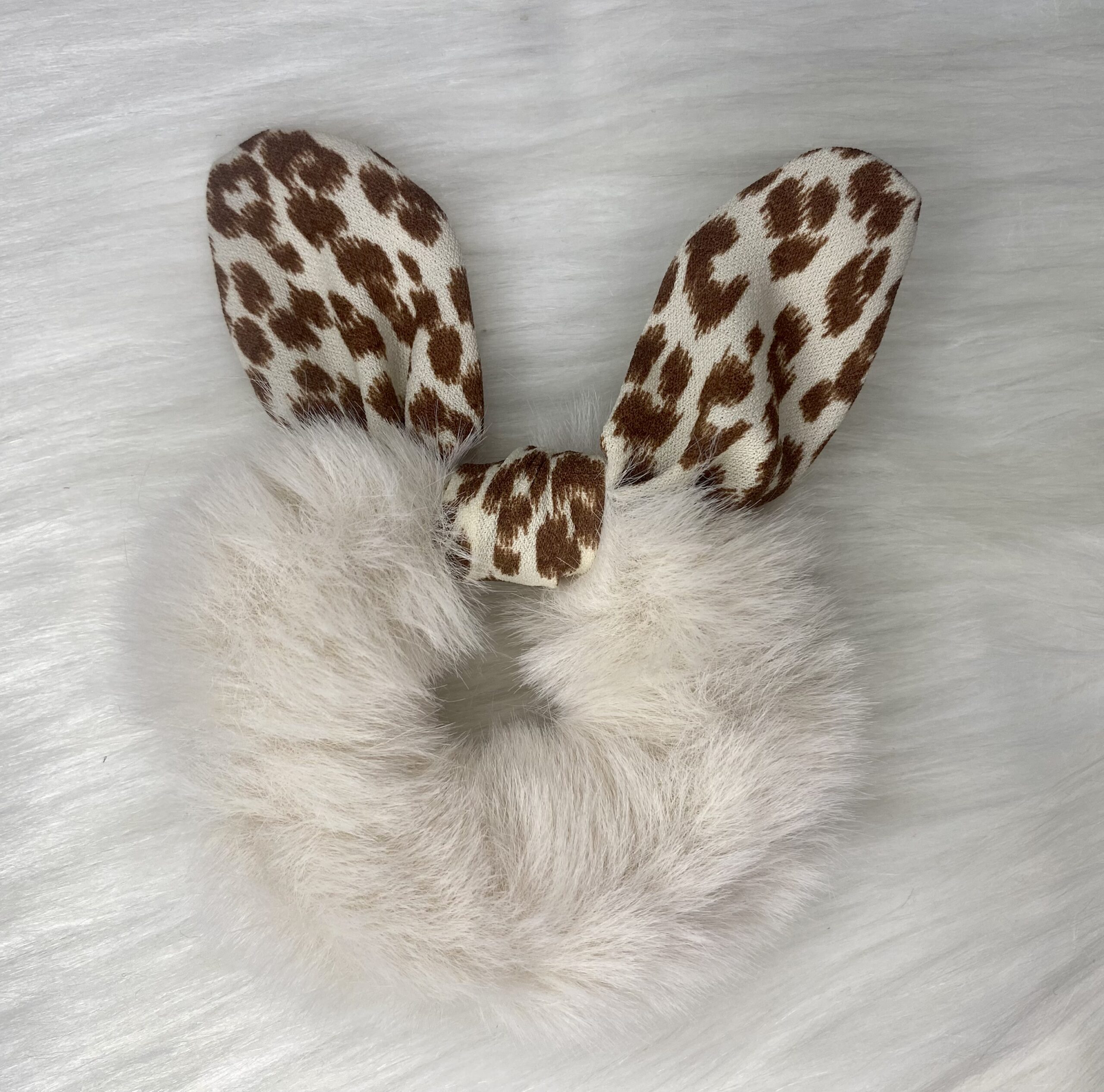 Fluffy Bunny Design Scrunchie | All Things Hair By Sade