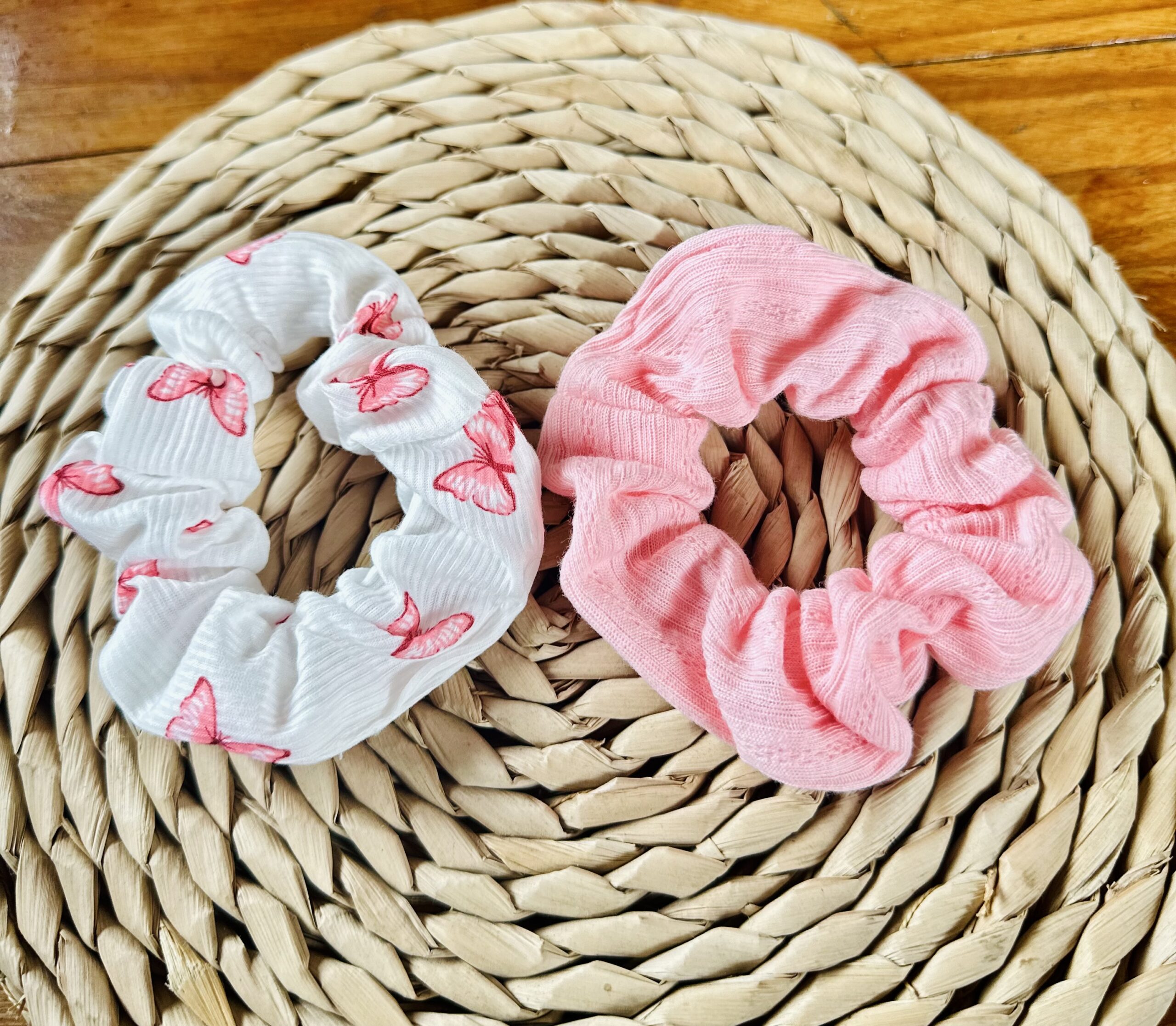SUPER SOFT Jersey Material Scrunchie Duo Pack(Pink/Blue) | All Things ...